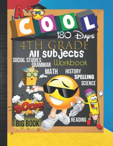 4th Grade All Subjects 180 Days Workbook: Grade 4th All In One ...