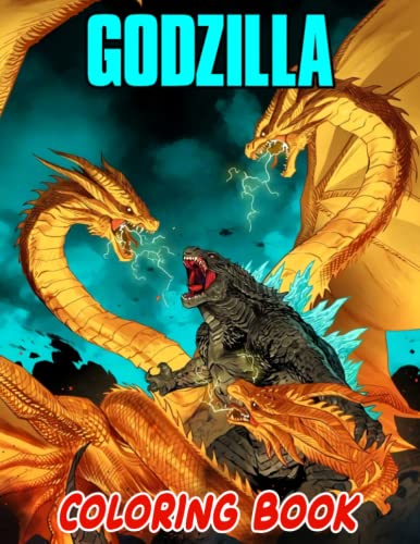 Godzílla Coloring Book: Over 100 Coloring Pages of Godzílla - Great ...