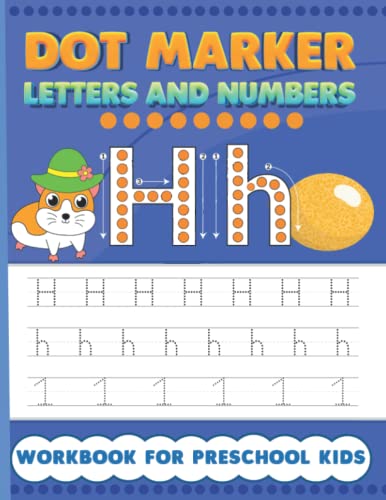 Dot Marker Letters and Numbers Workbook for Preschool Kids: Learning To ...