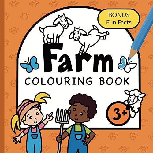 Colouring Book Farm For Children: Animals, Tractors, Vehicles and ...