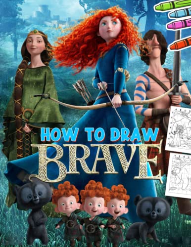 How To Draw Brαvє: Containing 30 Easy And Basic Princess Drawing Pages ...