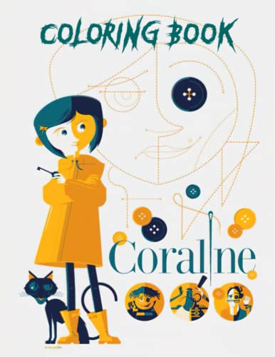 Coraline Coloring Book: Relieving Quality Adorable Books For Adults ...