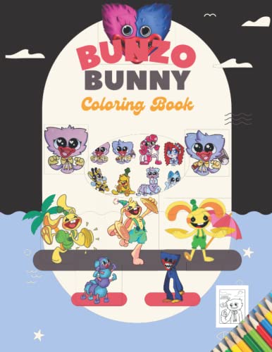 Bunzo Bunny Coloring Book: 60+ Bunzo Bunny Illustrations for Kids and ...