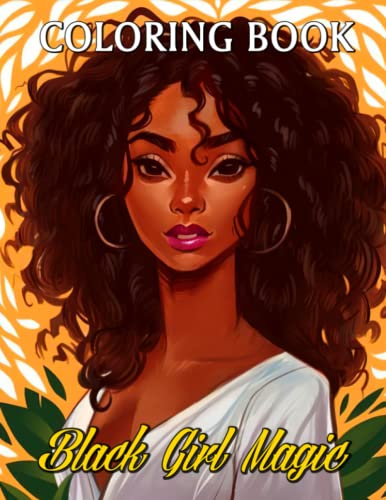 Black Coloring Book: Relaxation Exclusive Girl Ultimate Magic Favorite ...