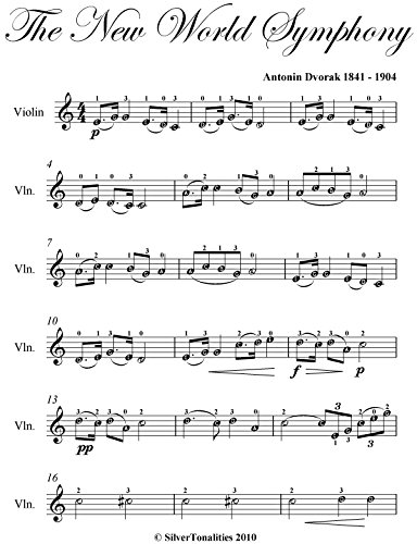 New World Symphony Dvorak Easy Violin Sheet Music by Anton Dvorak | Goodreads