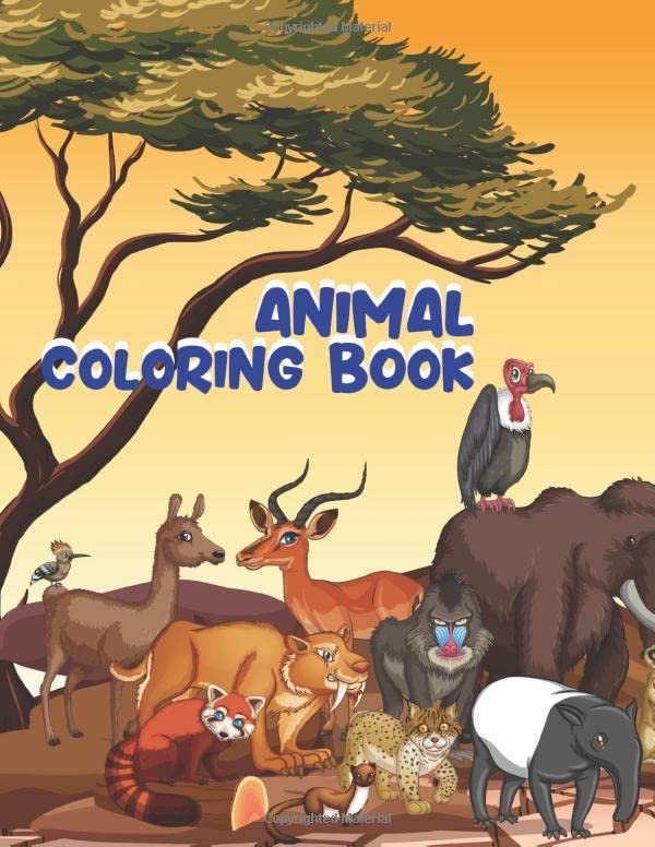 Animal Coloring Book: Cute Animal Magic Coloring Book for Boys & Girls ...