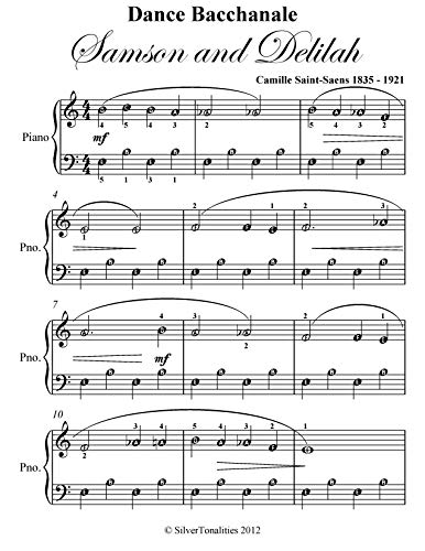 Dance Bacchanale Samson and Delilah Easiest Piano Sheet Music by Camille Saint Saens | Goodreads