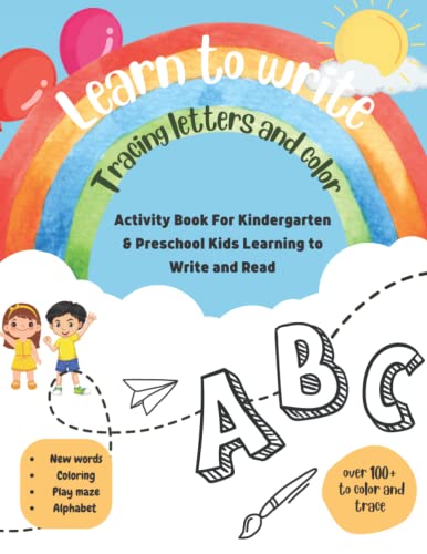Learn To Write Tracing letters and coloring solving mazes :Activity ...
