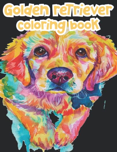 Golden retriever coloring book: A Cute Golden Retriever activity Books ...
