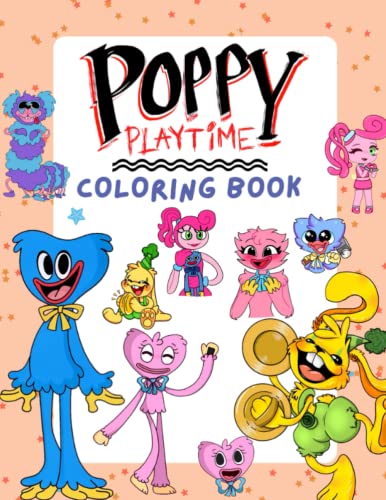 Poppy Playtime Coloring Book: Poppy Playtime 60 Coloring Pages For Kids ...
