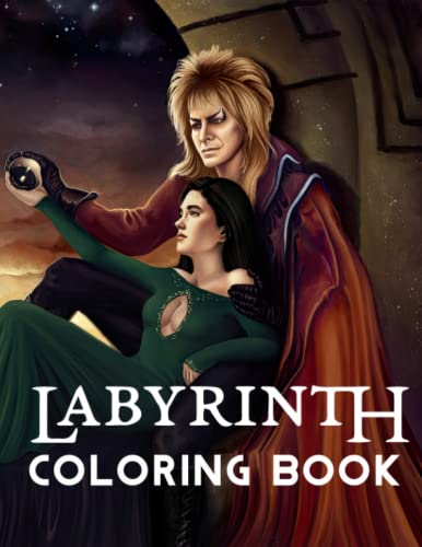 Labyrinth Coloring Book: Nice Books Stunning Jumbo With Crayons An ...