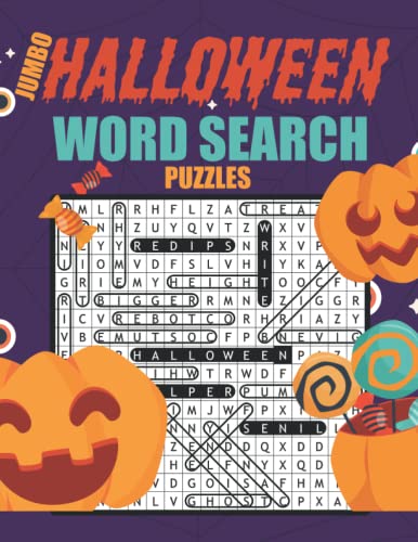 Halloween Jumbo Word Search Puzzle: Halloween Word Search for Adults ...