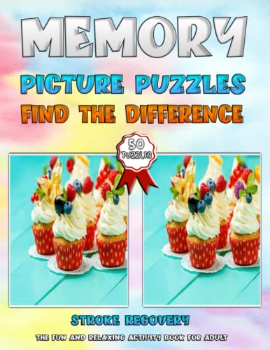 Memory Picture Puzzles Spot The Difference Book For Adults Large Print ...