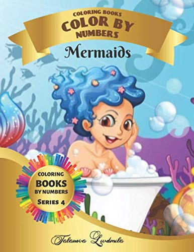 Coloring Books - Color By Numbers - Mermaids: (Series 4) Coloring ...