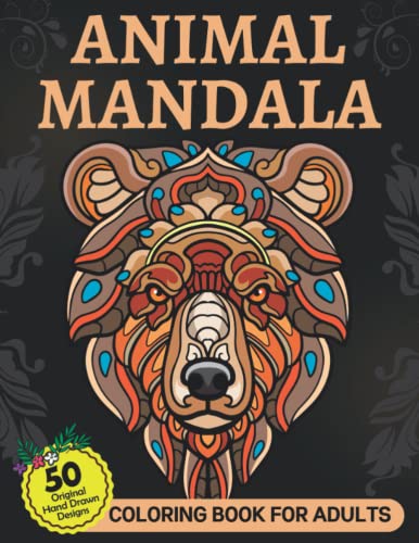 Animal Mandala: 50 Animals Mandalas Designs Relieving Stress And Remove ...