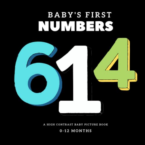 Baby's First Numbers: A High Contrast Visual Development Picture Book ...