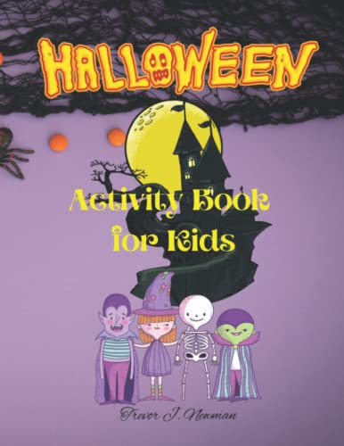 Halloween Activity Book for Kids: Coloring and Activity pages With Word ...