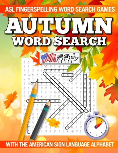 Autumn Word Search: ASL Fingerspelling Word Search Games With The ...