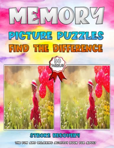 Memory Picture Puzzles Spot The Difference Book For Adults Large Print ...
