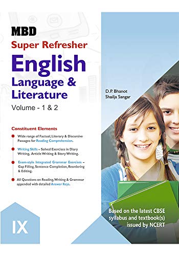 MBD SUPER REFRESHER ENGLISH LANGUAGE & LITERATURE - IX, VOL - 1 & 2 by ...