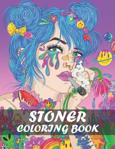 Princess Stoner Coloring Book: (New Edition) Anti Stress fun Weed ...