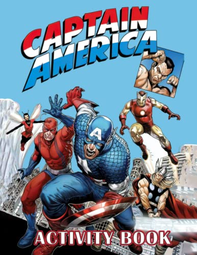 Captain Activity Book: Original Premium America Spot Differences Adults ...