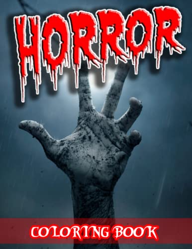 Horror Coloring Book: Scary Coloring Book , Relaxation With Beautiful ...
