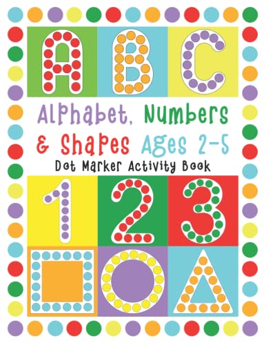 Dot Marker Toddler Activity Book: Fun Filled Jumbo Do A Dot Featuring ...
