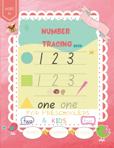 Number Tracing Book for Preschoolers and Kids: Tracing Numbers Practice ...