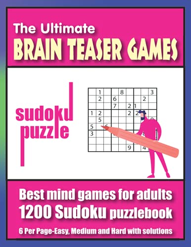 The Ultimate brain teaser games sudoku puzzle: Best mind games for ...