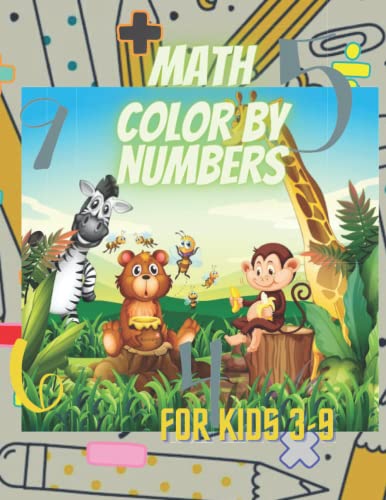 Color by Number Activity Book for Kids: Math Color by Number Book for ...