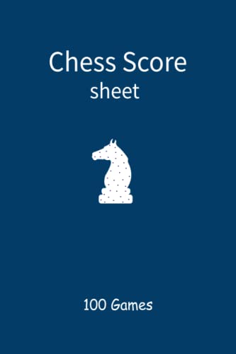 Chess Score Cheet: chess record book 100 games ,90 moves per sheet ...