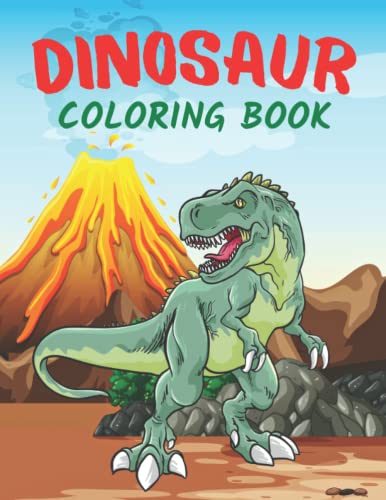 Dinosaur Coloring Book: 50 Epic Coloring Pages of Realistic Dinosaurs ...