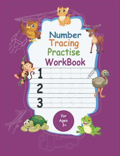 Number Tracing Practice workbook for ages 3+: reschoolers Preschool ...