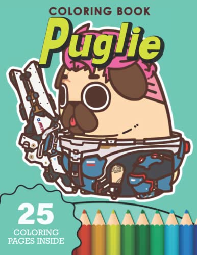 Puglie 25 Coloring Pages Inside: A Cute Pugs Cosplay Famous Game ...