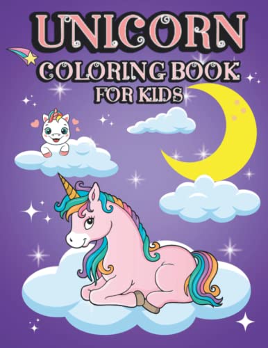 Unicorn Coloring Book For Kids: Amazing Coloring Book for Girls with ...