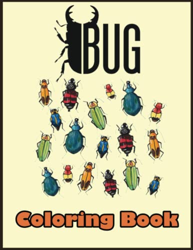 Bug Coloring Book: Easy and Cute Style Coloring Pages of Different ...
