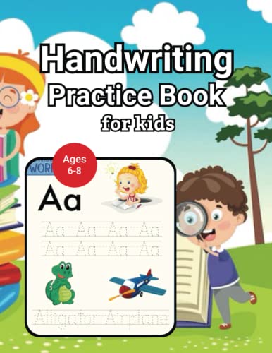 Handwriting Practice Book for Kids: Writing Workbook for Kindergarten ...