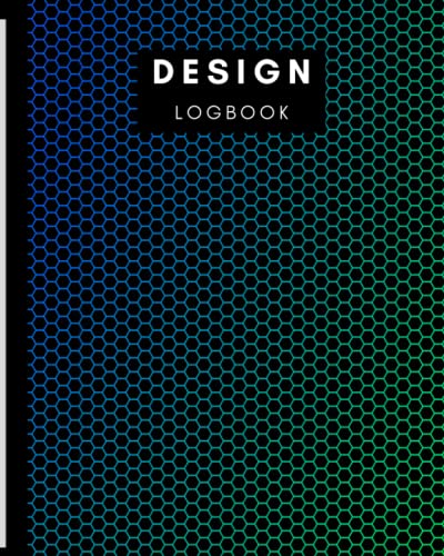 8" x 10" Design Logbook with graph paper - 100 pages Beehive Gradient ...