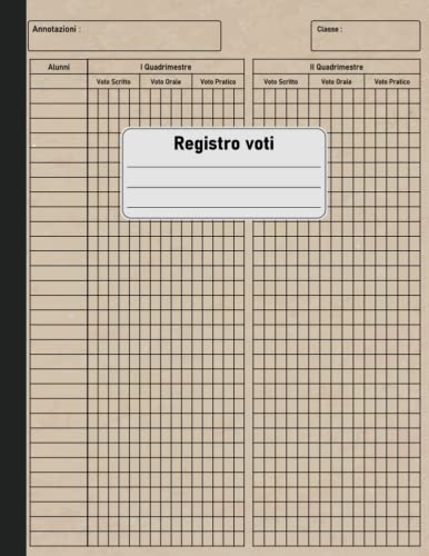 Registro Voti Per Professori: E Alunni Con 40 Classi | Tenere Traccia ...