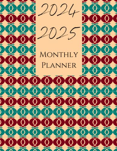 2024 2025 Monthly Planner: Two Year Calendar Monthly Schedule Organizer ...