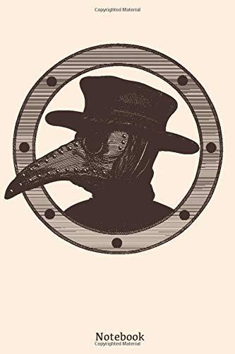 Notebook: Black Plague Doctor Mask Notebook Journal by flife journals ...