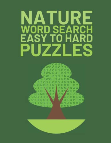 Nature Word Search: Easy To Hard Word Find Puzzles About Nature by ...