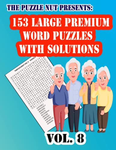 THE PUZZLE NUT PRESENTS: 153 LARGE PREMIUM WORD PUZZLES VOL. 8 by Lee ...