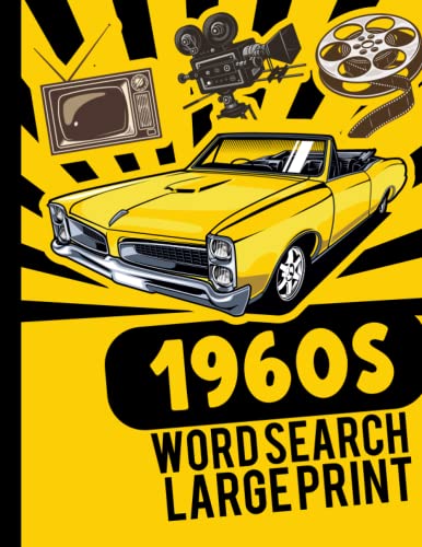 1960s Word Search Large Print:: 1960 Word Search Puzzle Book For Adults ...