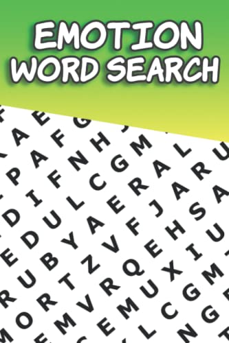 Emotion Word Search: Puzzle book about all human emotions! 1200 words ...