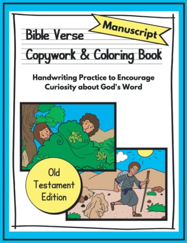Bible Copywork & Coloring Book: Old Testament Manuscript Edition ...