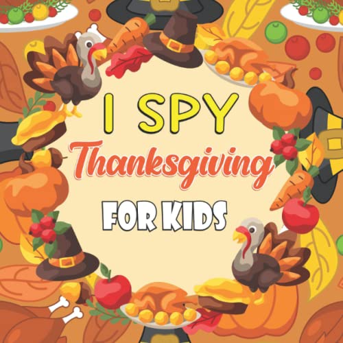 I Spy Thanksgiving: Thanksgiving Coloring and Guessing Game for Toddler ...