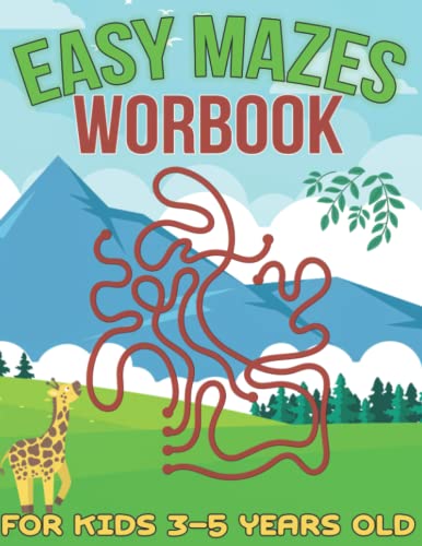 Easy Mazes Worbook for kids 3-5 years old: Fun Mazes Book for Kids ...