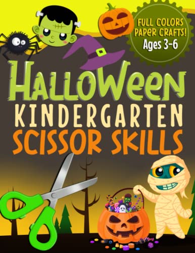 Halloween Kindergarten Scissor Skills: Cut and Paste Worksheets for ...